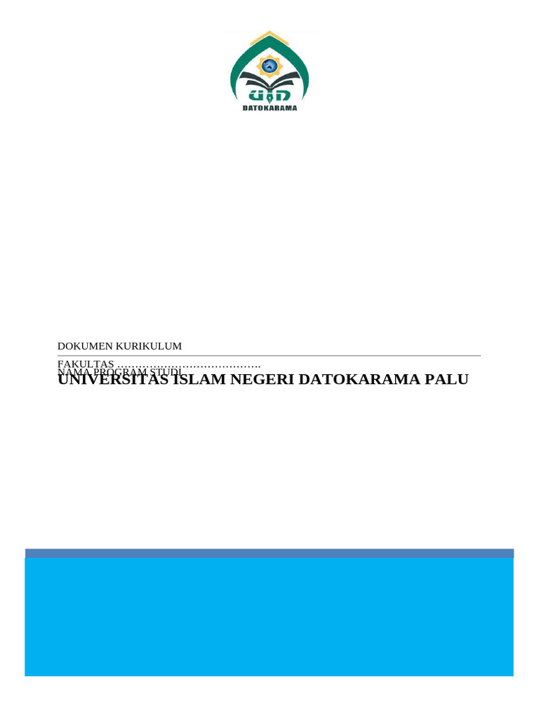 Template Dokumen Kurikulum OBE | PDF