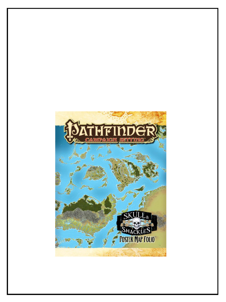 Pathfinder Campaign Setting Skull Shackles Poster Map Folio Rob ...