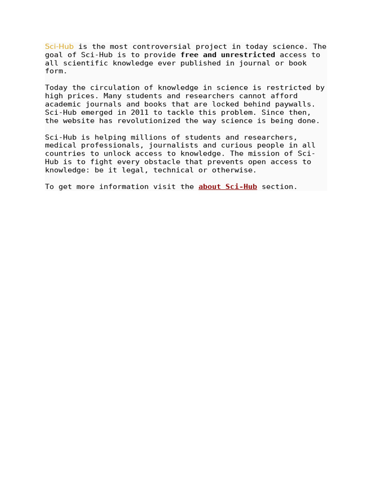 Sci Hub | PDF