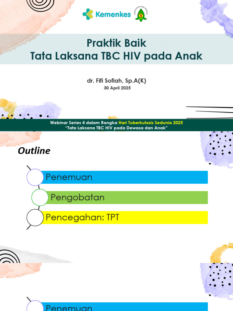Praktik Baik Tatalaksana Tbc Hiv Anak | PDF