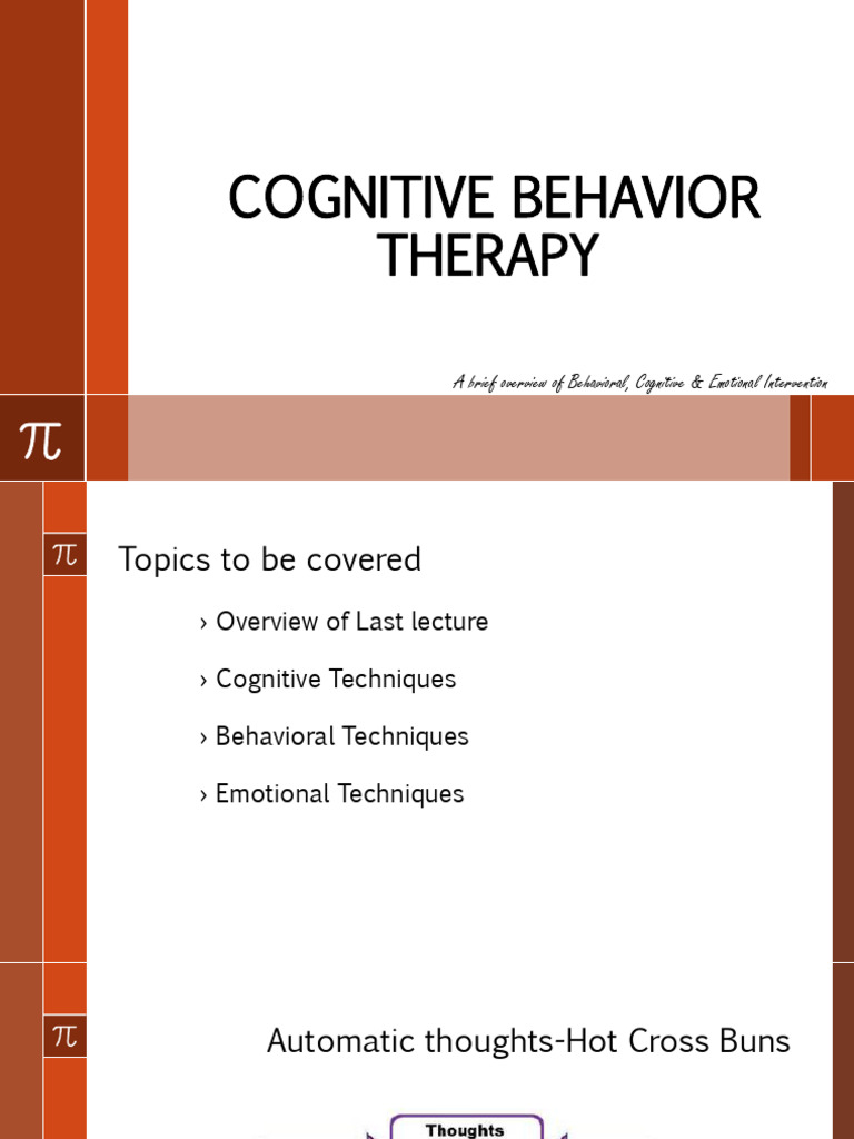 Cognitive Behavior Therapy | PDF | Behaviour Therapy | Cognitive ...