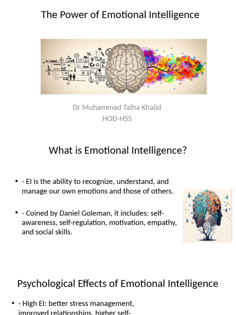 Emotional Intelligence Leadership Presentation | PDF