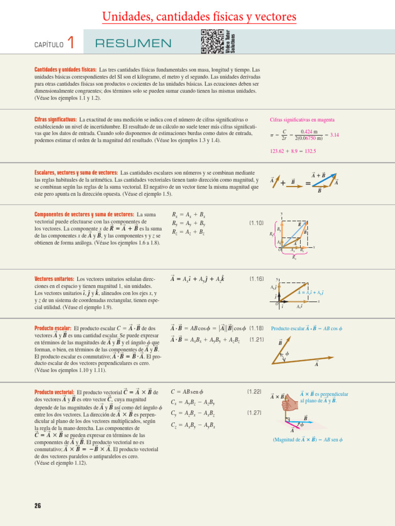 Unidades - Cantidades Físicas y Vectores | PDF | Vector Euclidiano | Acre