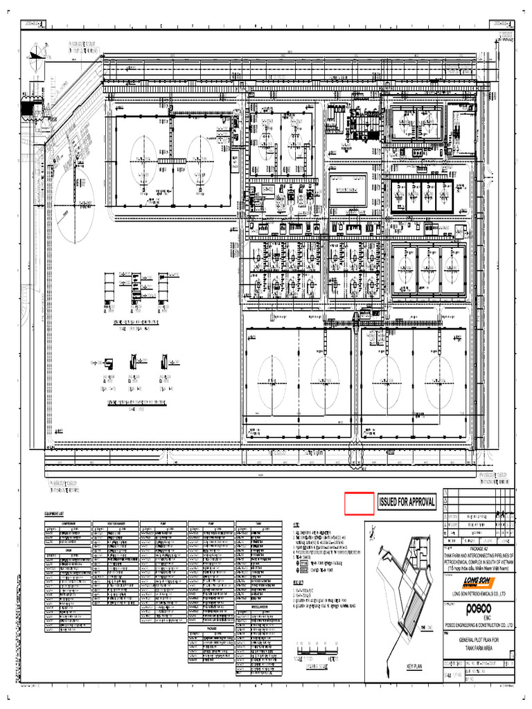 TF1 - 2P06 - 000011 - SMM - B - General Plot Plan For Tank Farm Area | PDF