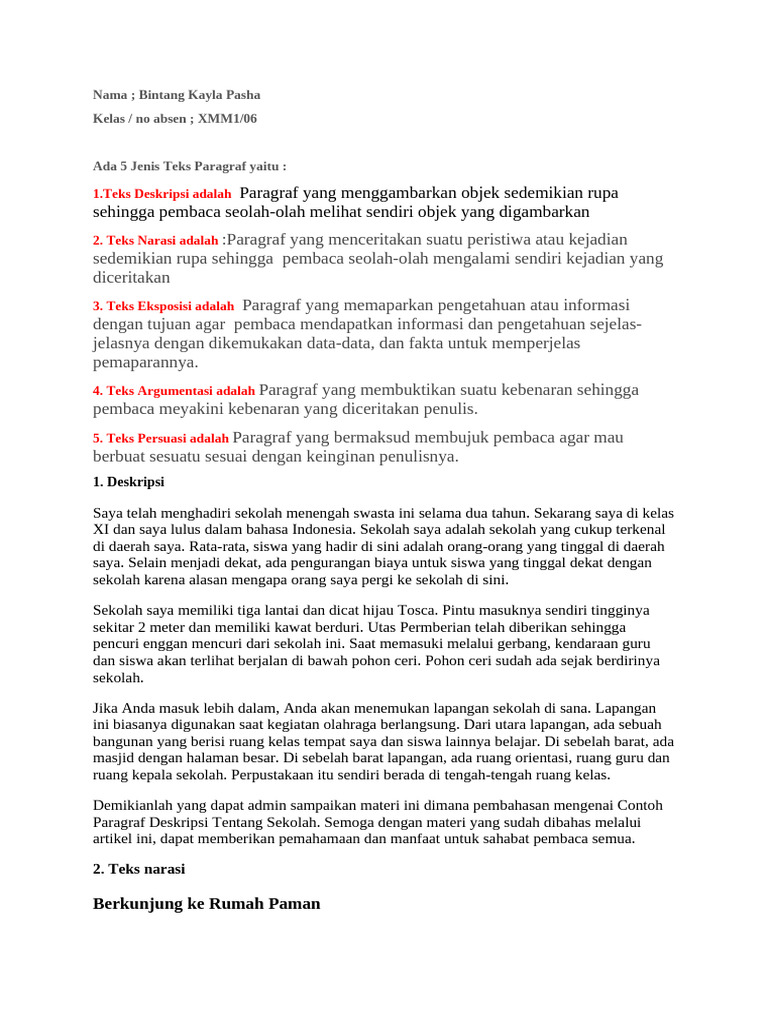 SKD Contoh Dan Pengertian Kayla Mm1 | PDF