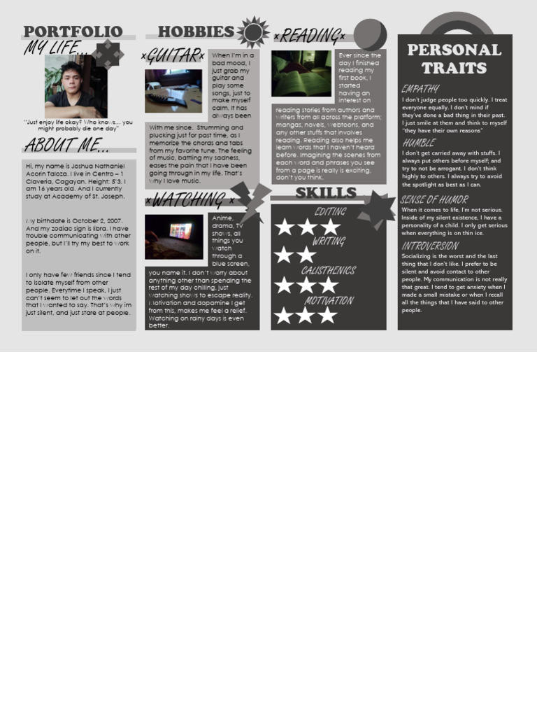 Peta Tle Joshua Nathaniuel Taloza Peta 1 | PDF | Psychology