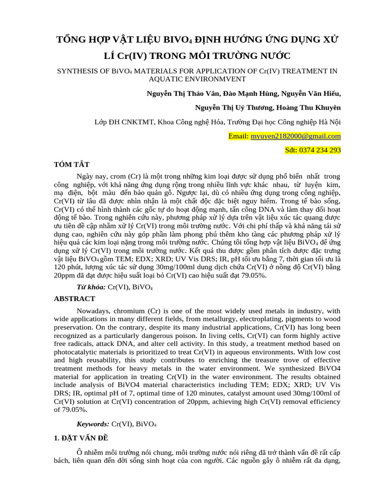 Bài Báo NCKH - MT.K13.N P | PDF