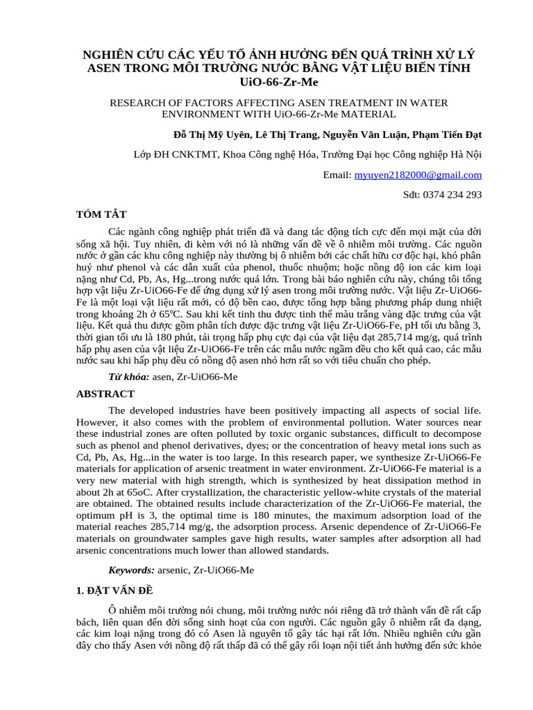 Bài Báo NCKH - MT.K18 | PDF