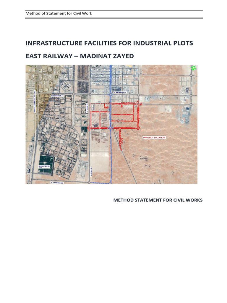 Method of Statement For Civil Work IPS | PDF | Concrete | Door