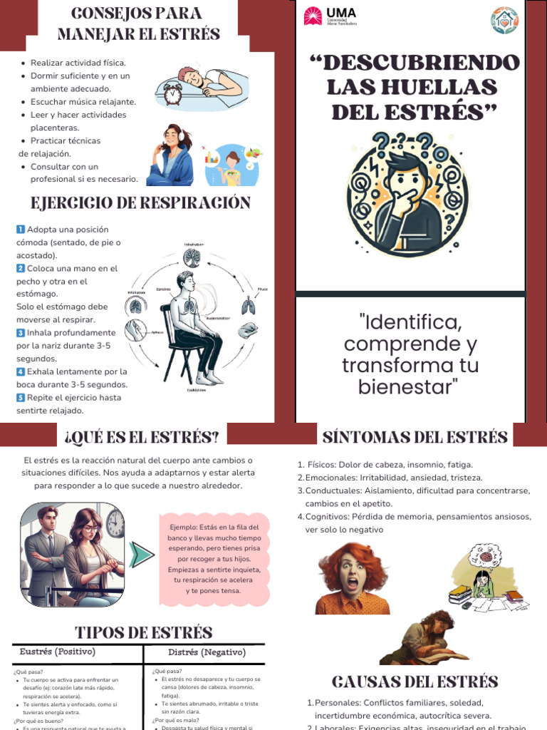 Folleto Díptico Del Estr | PDF | Estrés (biología) | Ansiedad