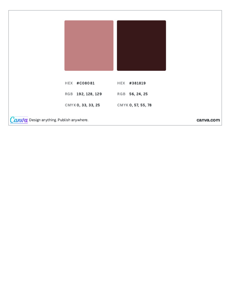 Dusty Rose Chocolate Brown | PDF