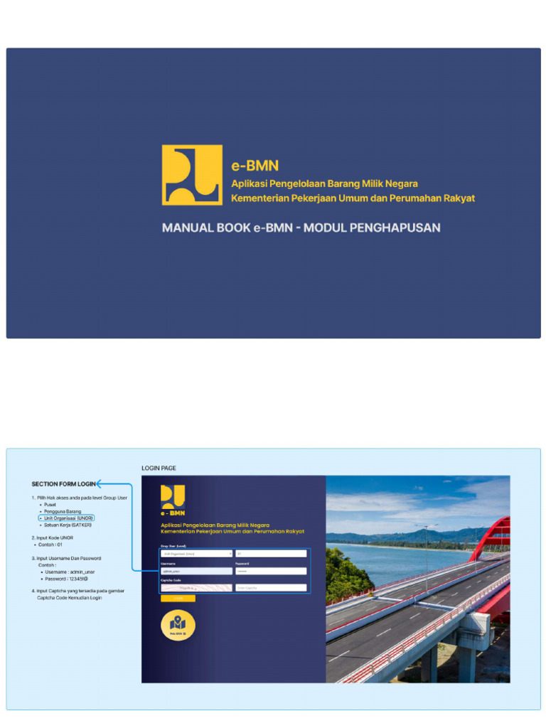Manual Book - Penghapusan - Unor | PDF