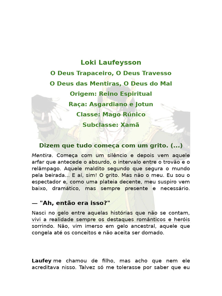 Loki Hellheim | PDF | Loki | Deus
