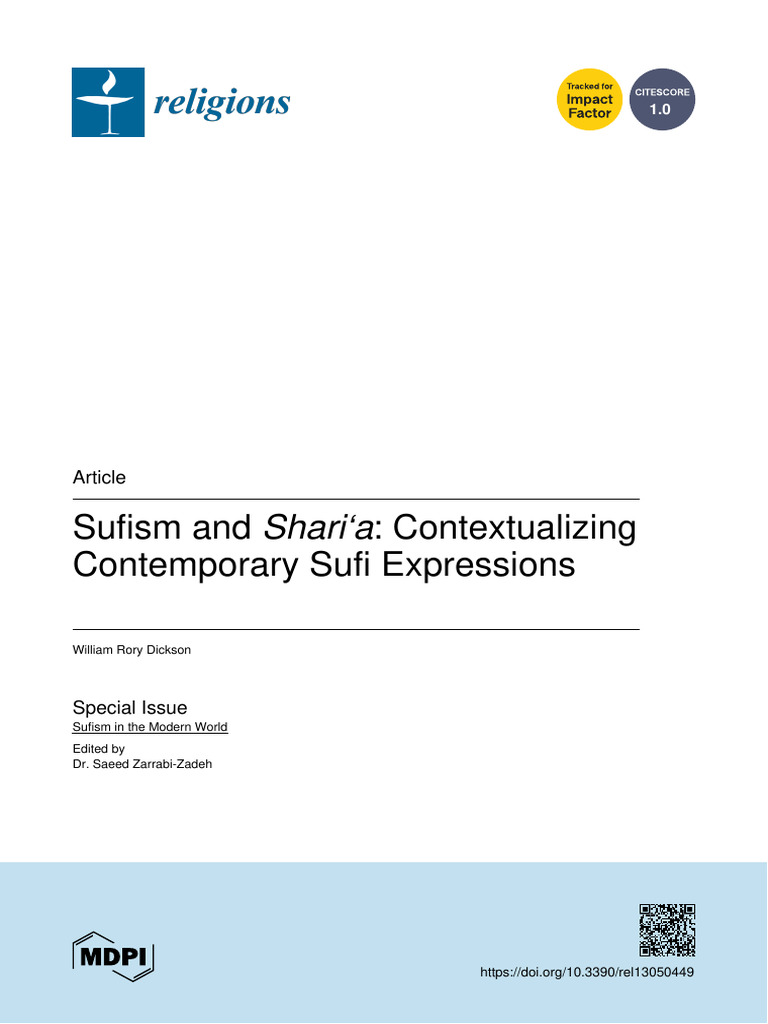 Reading #4 Sufism and Shari A Contextualizing Contemporary | PDF ...