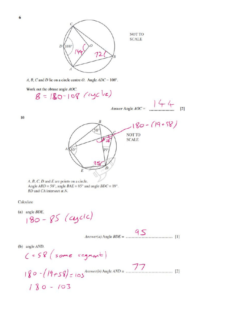 Angles Circle Theorems2.Image.marked ANS.pdf | PDF