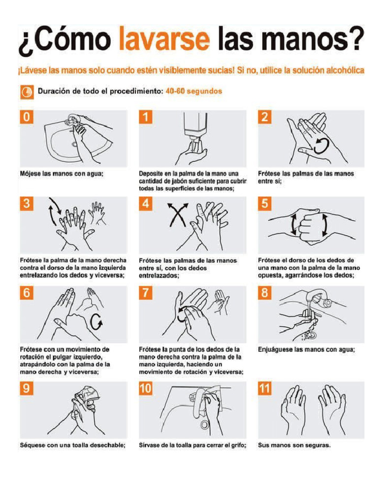 Como Lavarse Las Manos | PDF