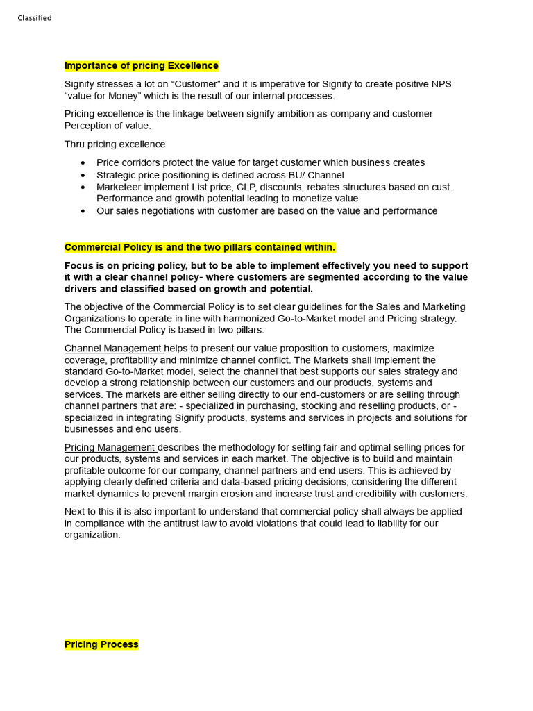 Pricing Excellence and CLP Overview | PDF | Pricing | List Price