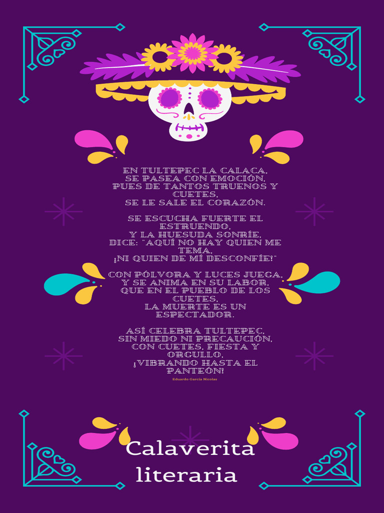 Mensaje Del Día de Muertos Con Imagen de La Huesuda de La Catrina Con ...