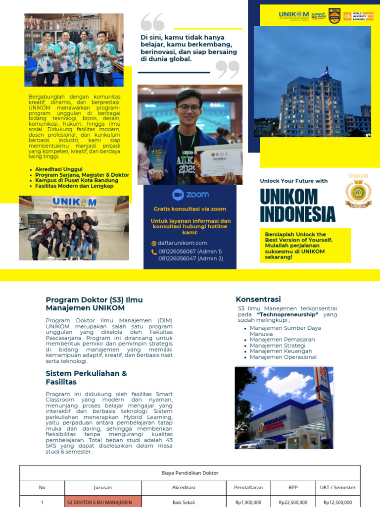 Jenjang S3 Unikom | PDF