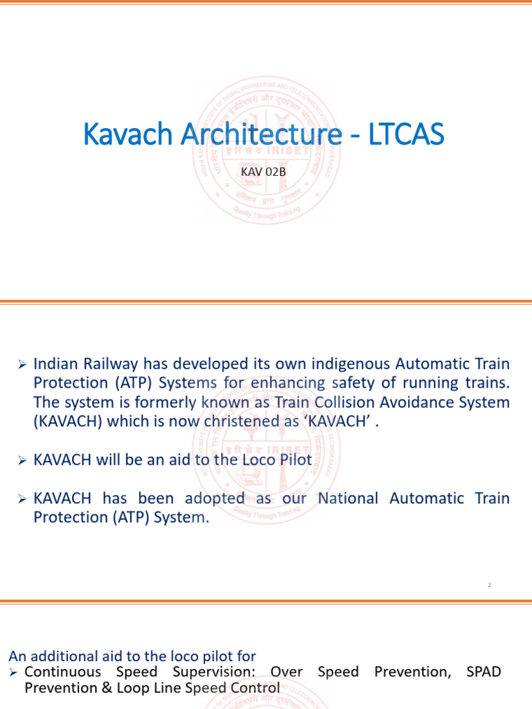 Kavach: Indian Railway Safety System | PDF | Electronics | Computer ...