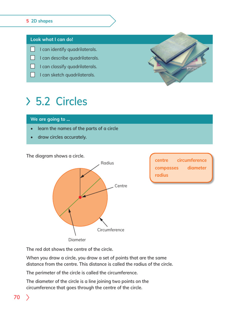 Understanding 2D Shapes and Circles | PDF | Circle | Diameter