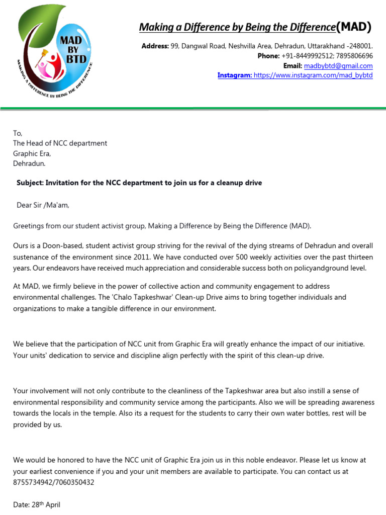 NCC Letter | PDF