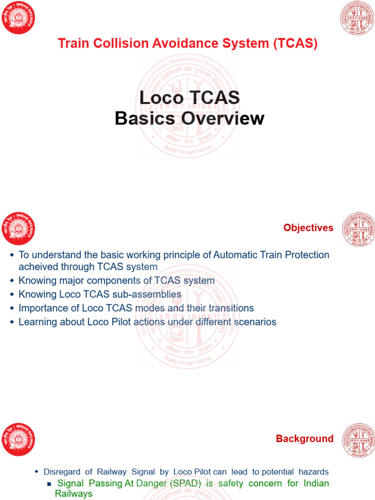 Loco Tcas Basic Overview | PDF | Rail Transport