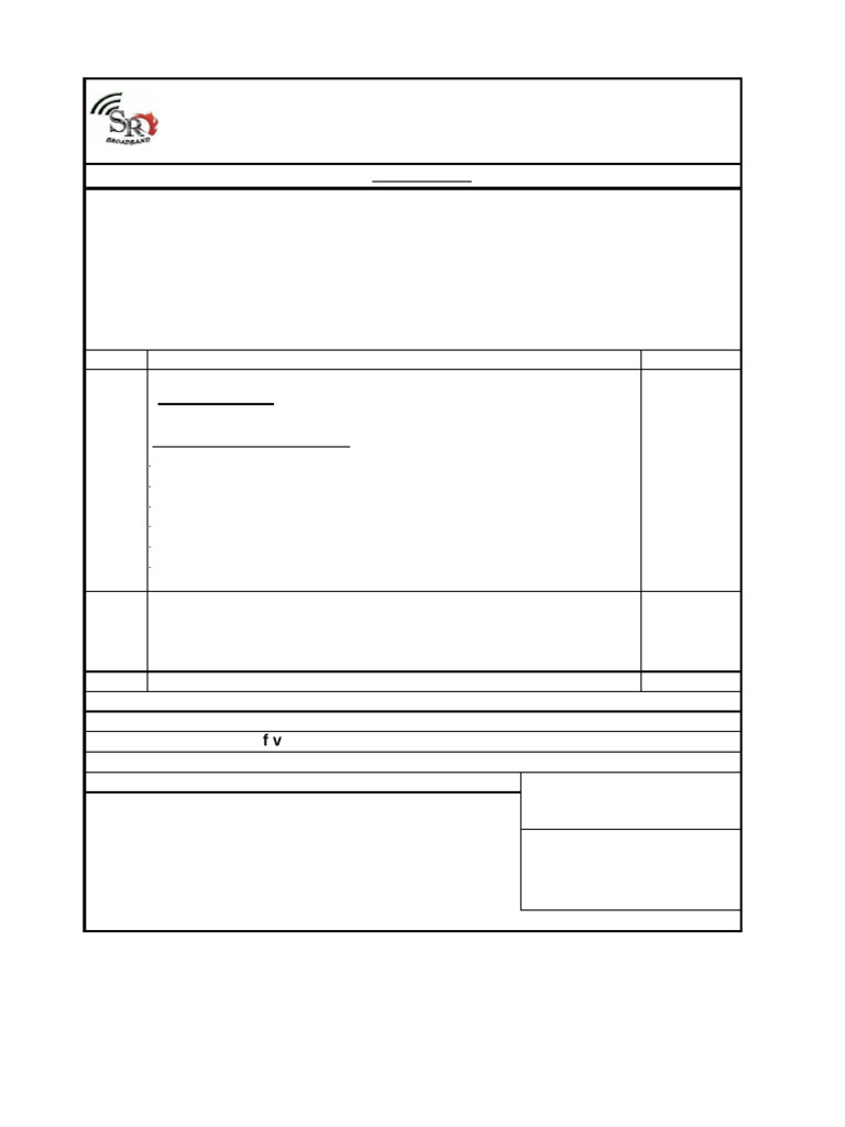 Sairaj Infoway Tax Invoice for Internet Services | PDF