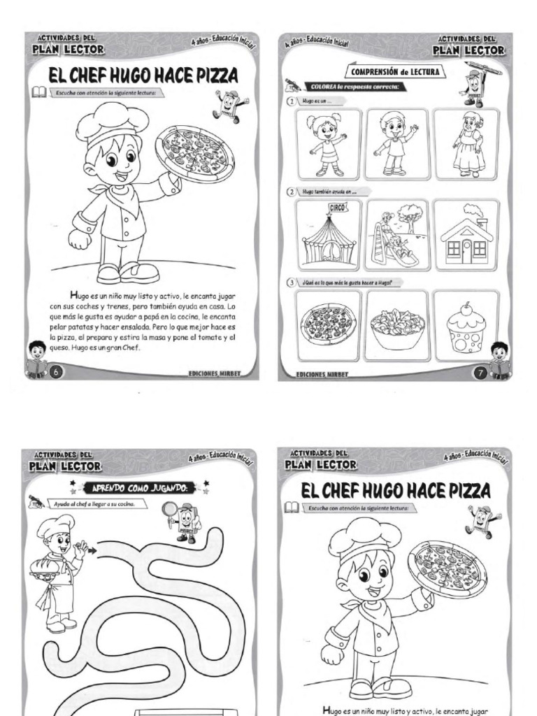 Lectura El Chef Hugo Hace Pizza | PDF