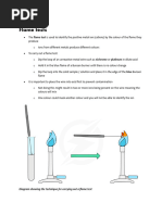Nichrome Wire Flame Test Guide | PDF | Emission Spectrum | Chemistry