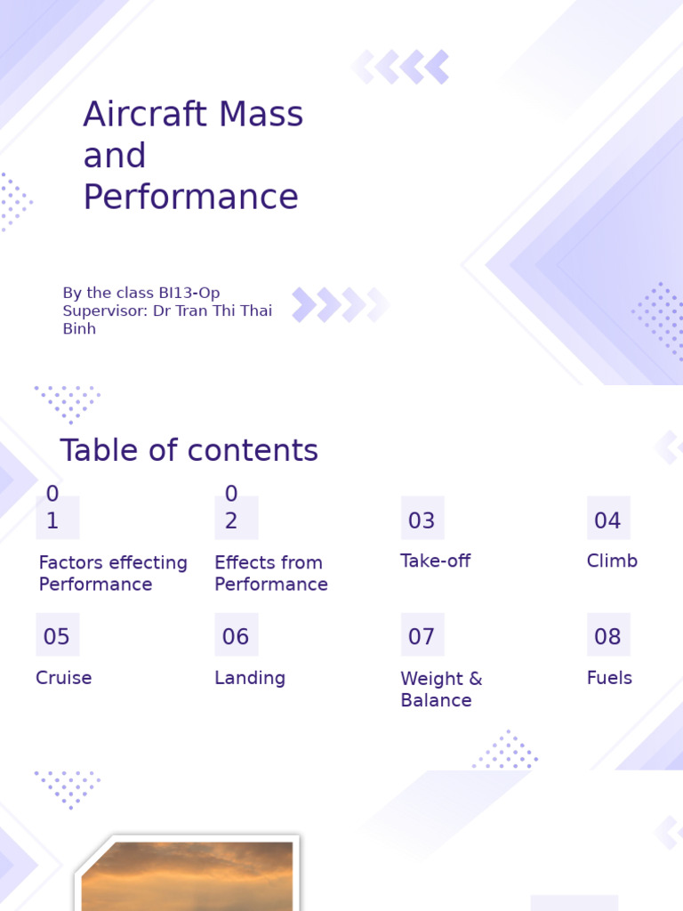 Aircraft Mass and Performance | PDF | Jet Fuel | Jet Engine