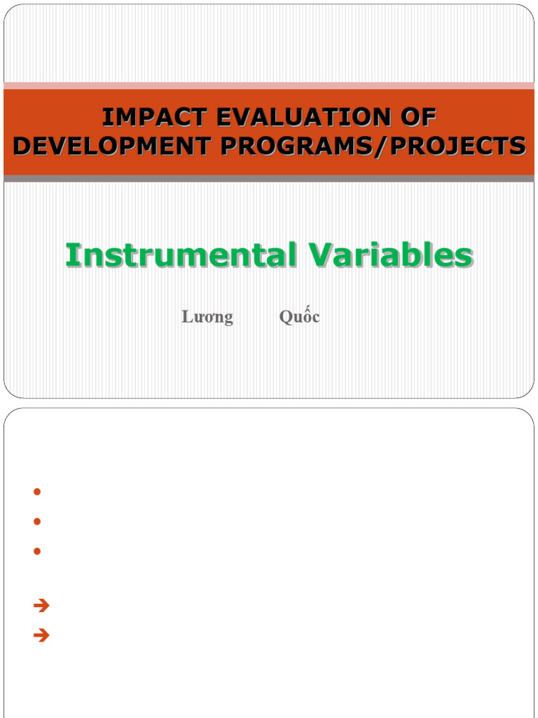 Instrumental Variable | PDF