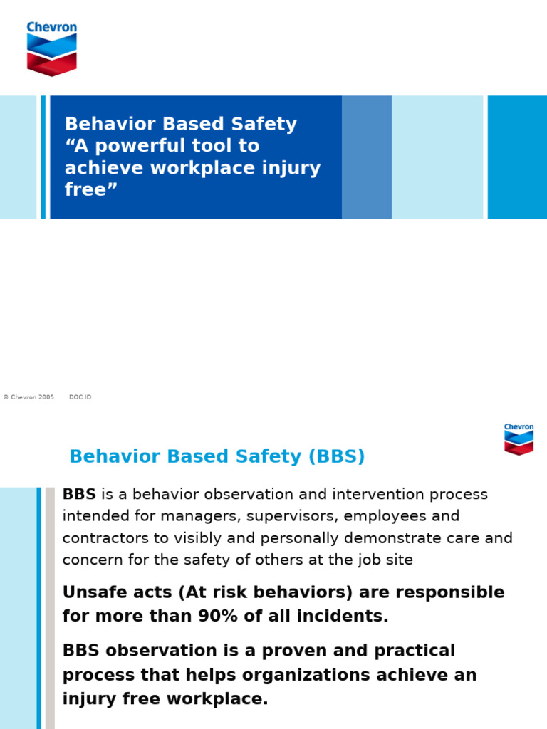 1-BBS Awareness Training - SSV | PDF | Safety | Risk