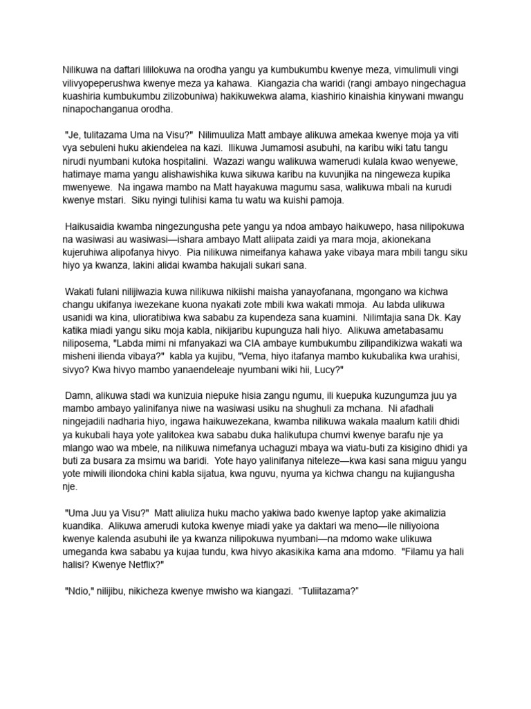 Urafiki Part 3 | PDF