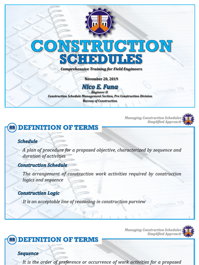 Managing Construction Schedules Guide | PDF