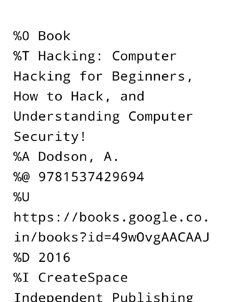 Hacking | PDF