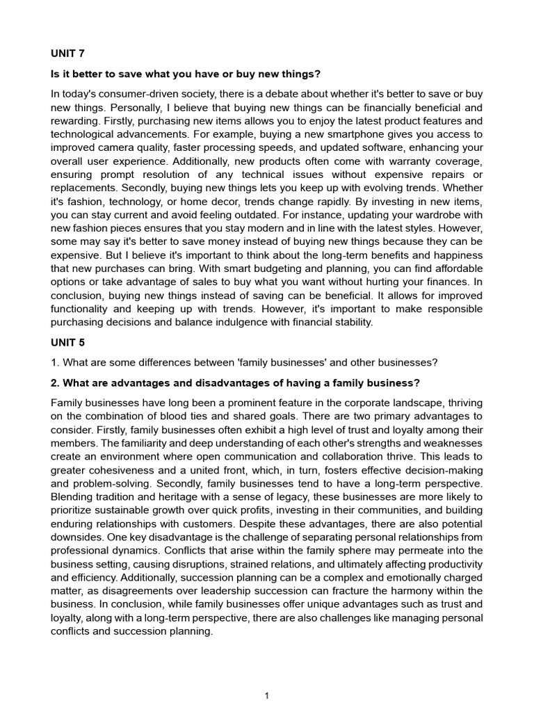 Buying vs. Saving: Financial Insights | PDF | Recycling | Equal Opportunity