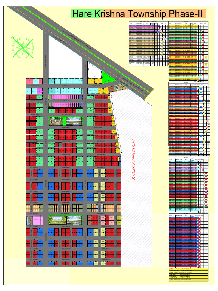 Hare Krishna Township Phase-II Layout | PDF | Office Work | Printing