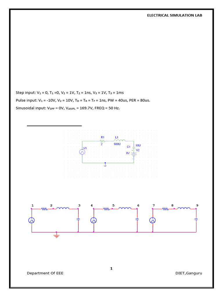 Electrical Simulation Lab Manual | PDF | Matlab | Electrical Engineering