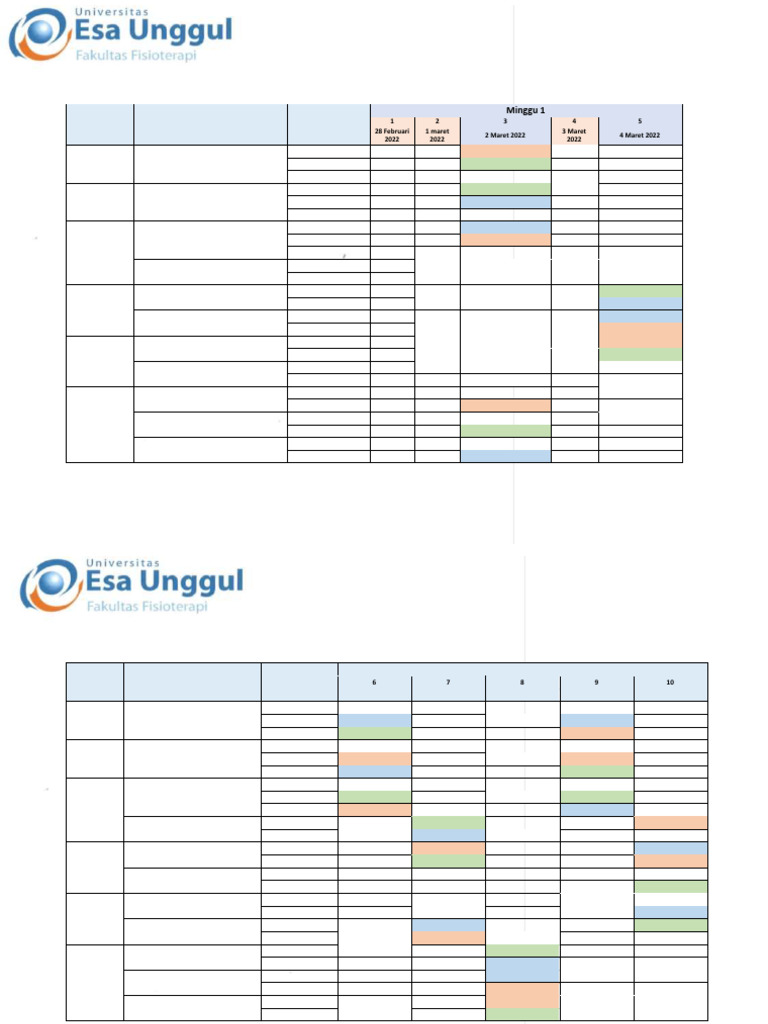 Jadwal Dan Rev. Nama Kelompok | PDF