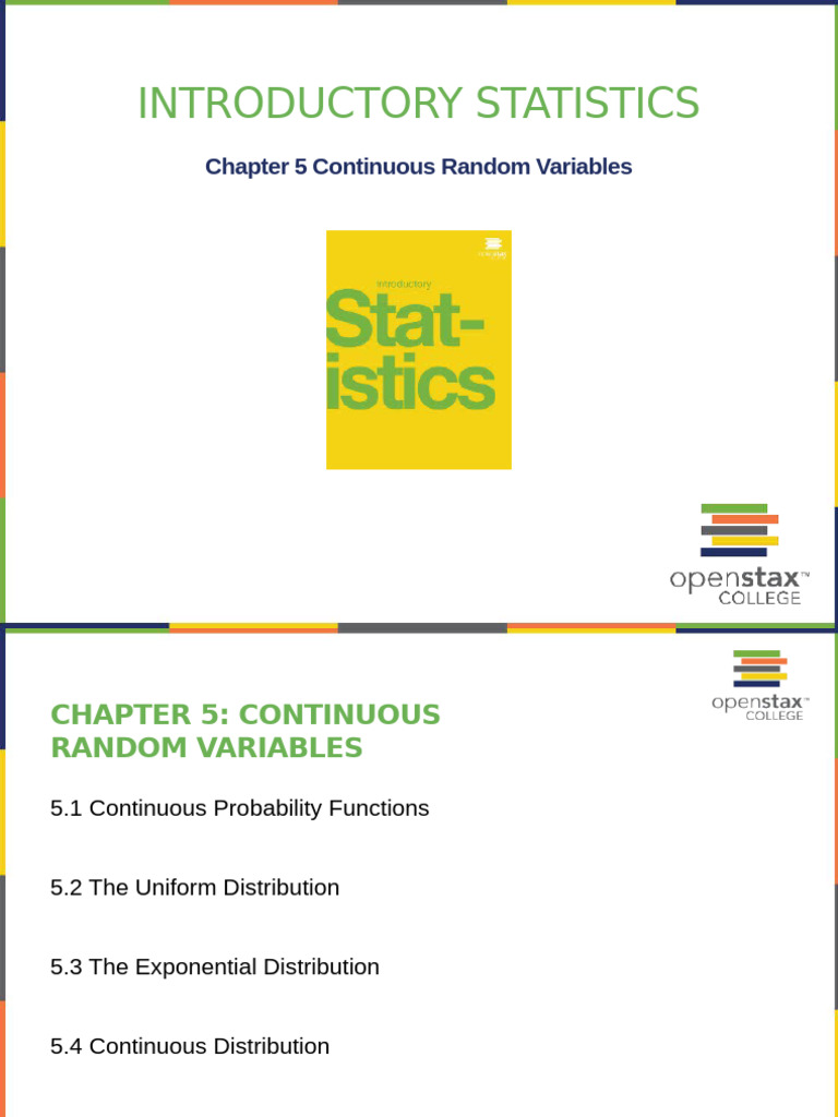 Lecture 5 Continuous Variables | PDF | Probability Distribution | Probability Density Function