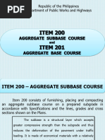 Item 200 AGGREGATE SUBBASE COURSE | PDF | Construction Aggregate | Density