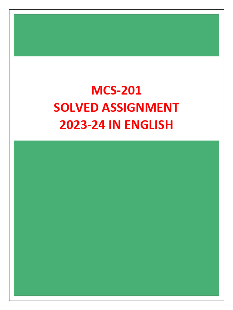 MCS 201 em 2024 1 | PDF | Pointer (Computer Programming) | Parameter (Computer Programming)