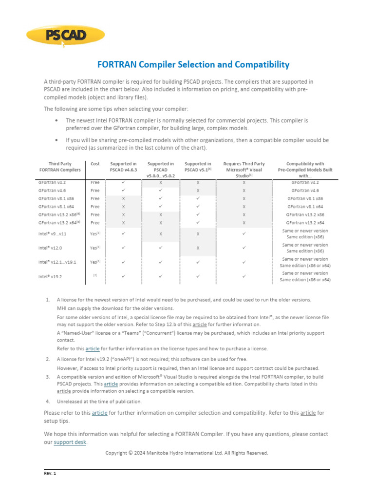 FORTRAN Compiler Selection and Compatibility | PDF | Computer Science | Software