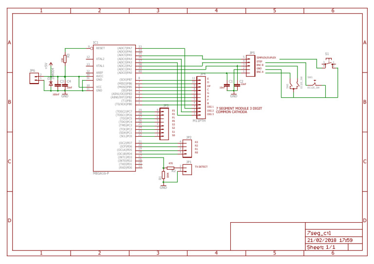 7seg - Control Skematic | PDF