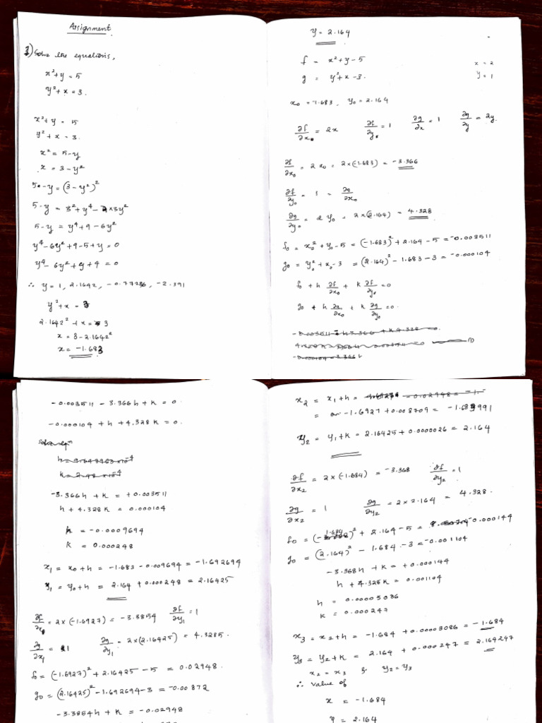 Advanced Numerical Methods-Maths Notes | PDF