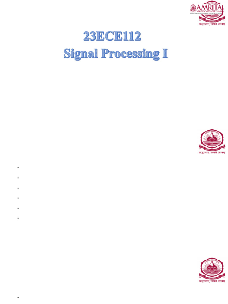 Lec 23-27 LTI Systems&Convolution | PDF | Convolution | Applied Mathematics