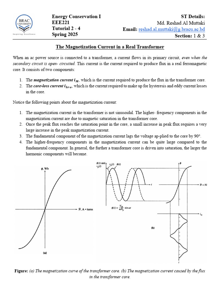 EEE221 Tutorial Notes 2 - 4 | PDF | Transformer | Electrical Impedance