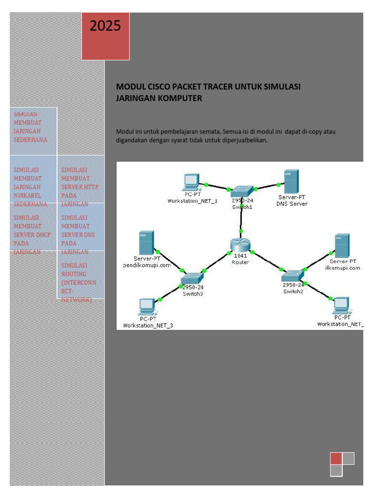 Latihan CiscoPacketTracer 01 | PDF