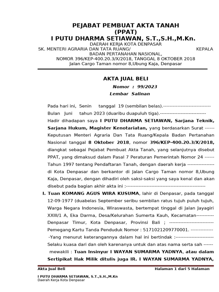 Draft Ajb Langsung | PDF